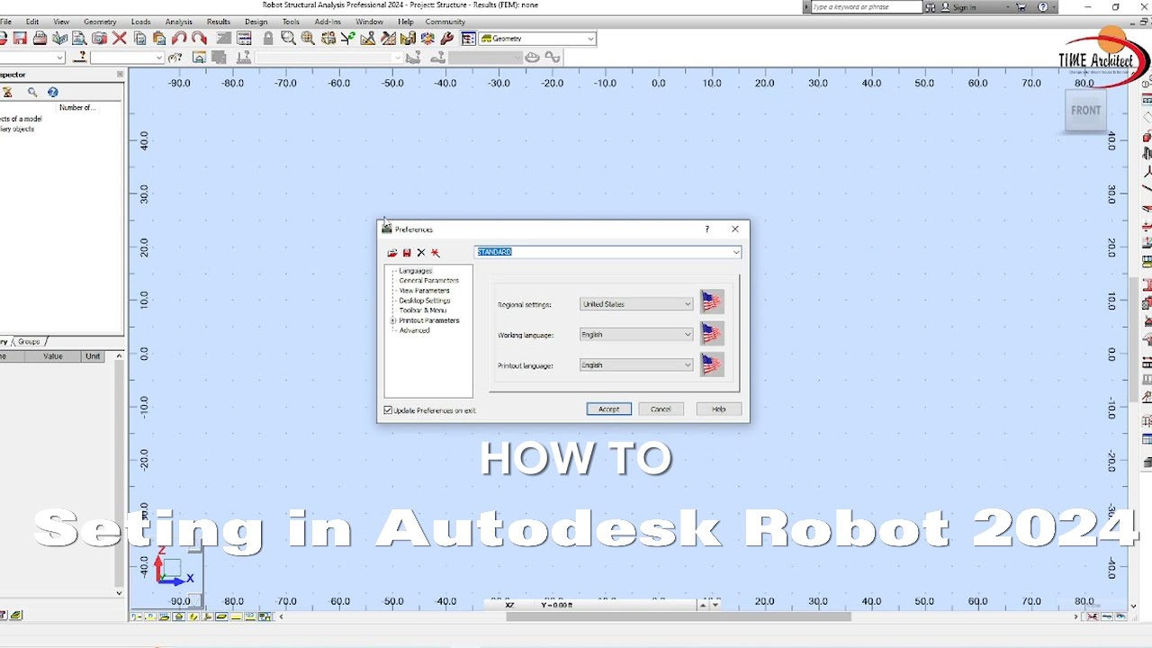 How to Setting in Autodesk Robot 2024 - YouTube