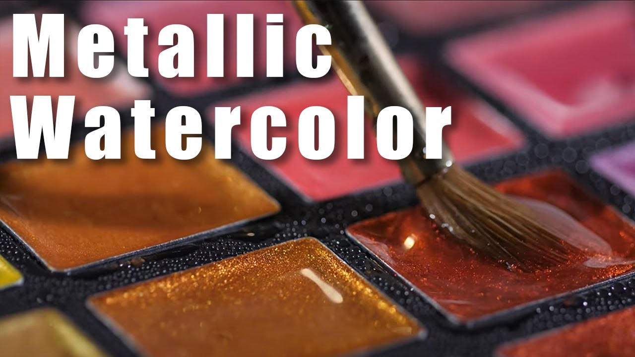 Shimmering Metallic Watercolors from SoHo - YouTube