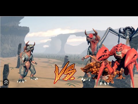 Aurath vs Typhorne Akatsume & Aurath .EXE Karkinos Fight |Kaiju ...
