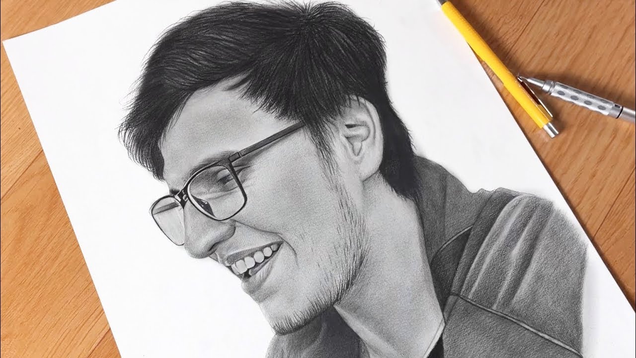 Realistic Portrait Drawing Triggered Insaan 😍( Timelapse ) By ...