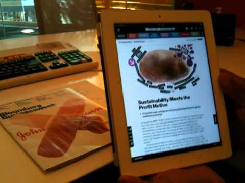 Bloomberg Businessweek iPad Demo - YouTube
