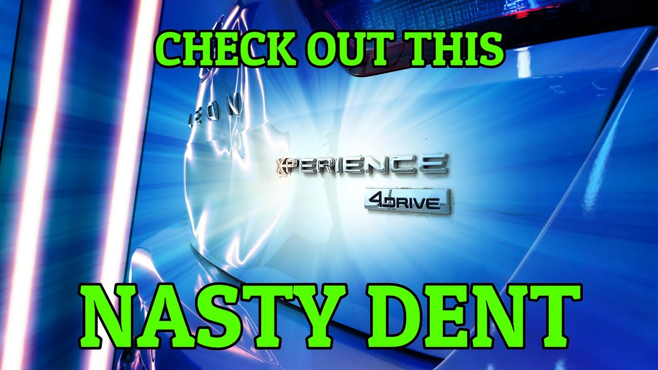Dent repair using GLEXO cold glue and PDR technique | PAINTLESS DENT ...