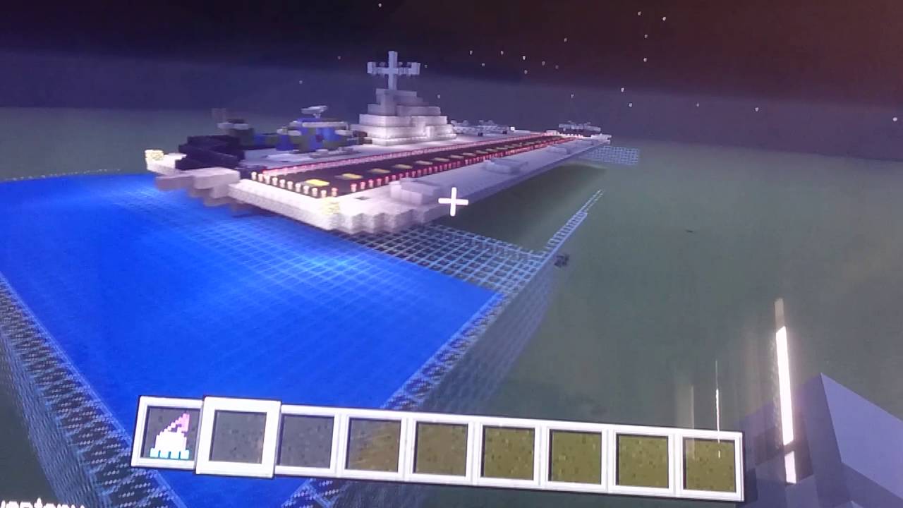 Minecraft aircraft carrier - YouTube