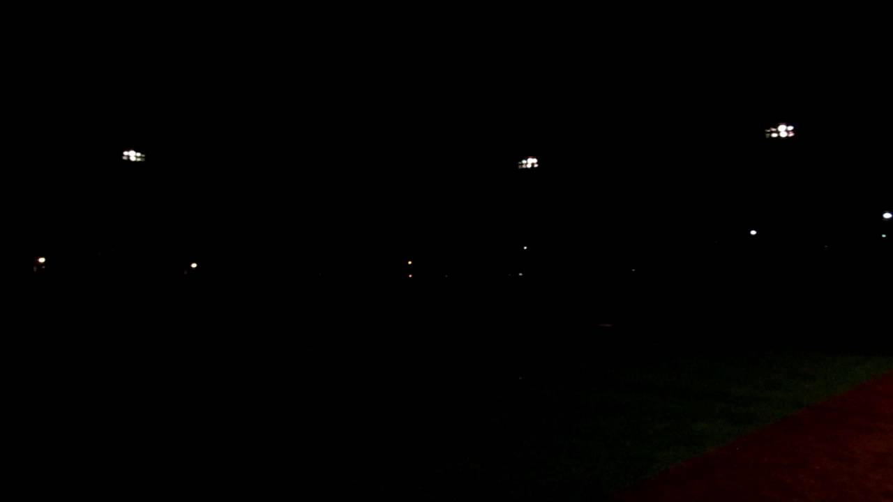 Lights warming up on the JCCC Baseball Field - YouTube
