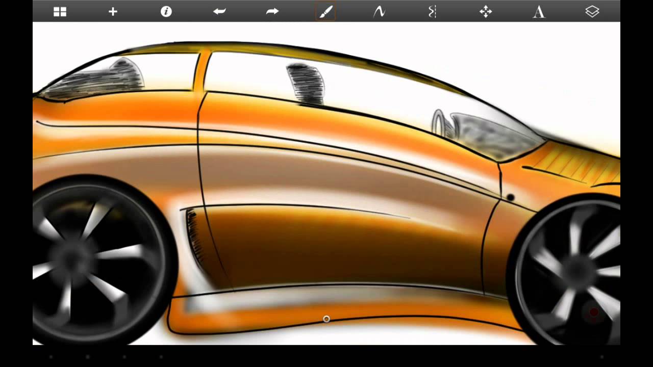 How to Draw your own Car by Omar Madaein - YouTube