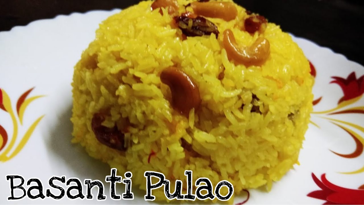 Basanti pulao | Bengali Basanti pulao | Rinku's kitchen - YouTube