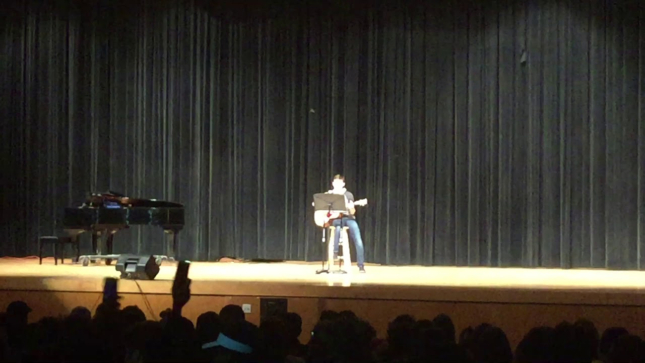 Mike Bahney - Post Malone Medley (JMHS Talent Show 2018) - YouTube