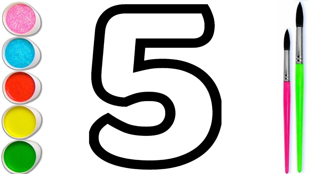 1 to 9 Numbers Drawing Easy Step-by-Step | Educational Learning Drawing ...