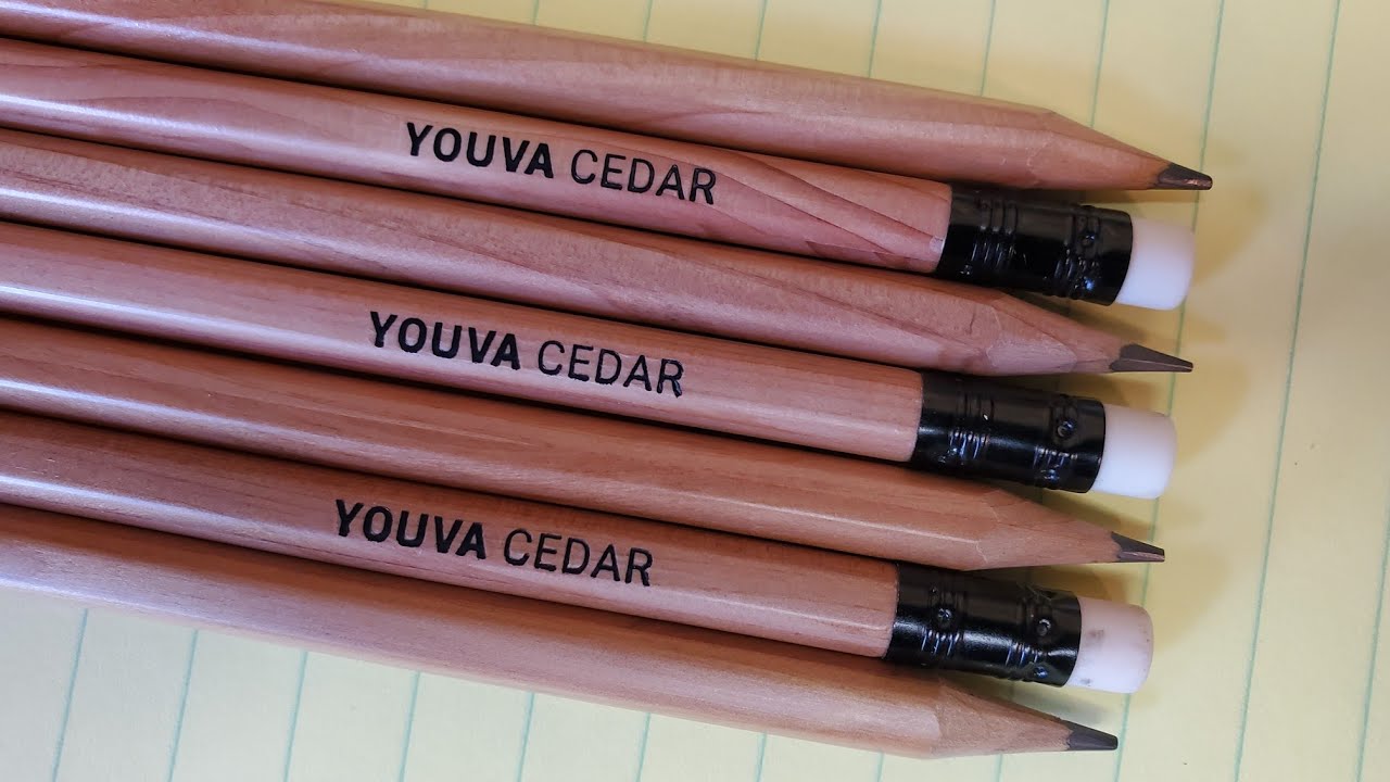 YOUVA Cedar Pencils: A Review - YouTube
