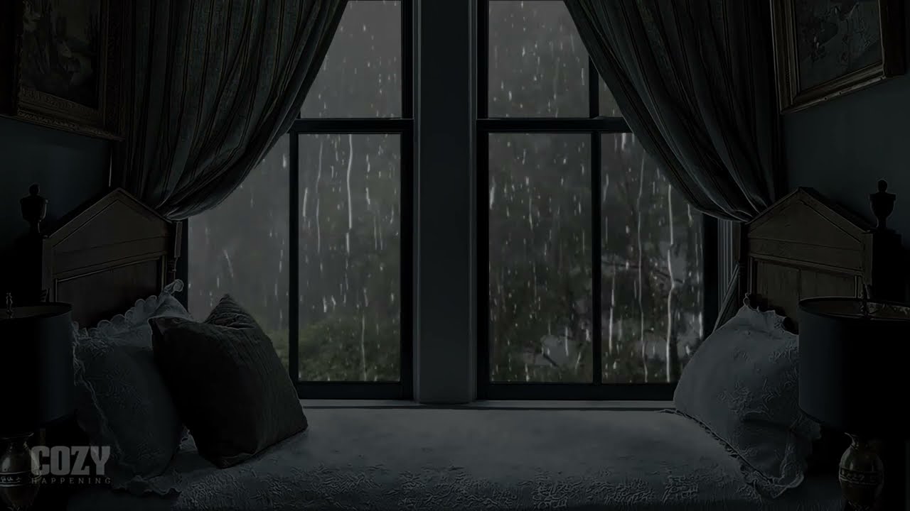 ⚡️😴 Relaxing Rain, Wind, and Thunderstorm Sounds for Sleeping and ...