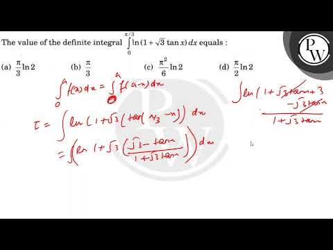 The value of the definite integral \( \int_{0}^{\pi / 3} \ln (1+\sqrt{3 ...