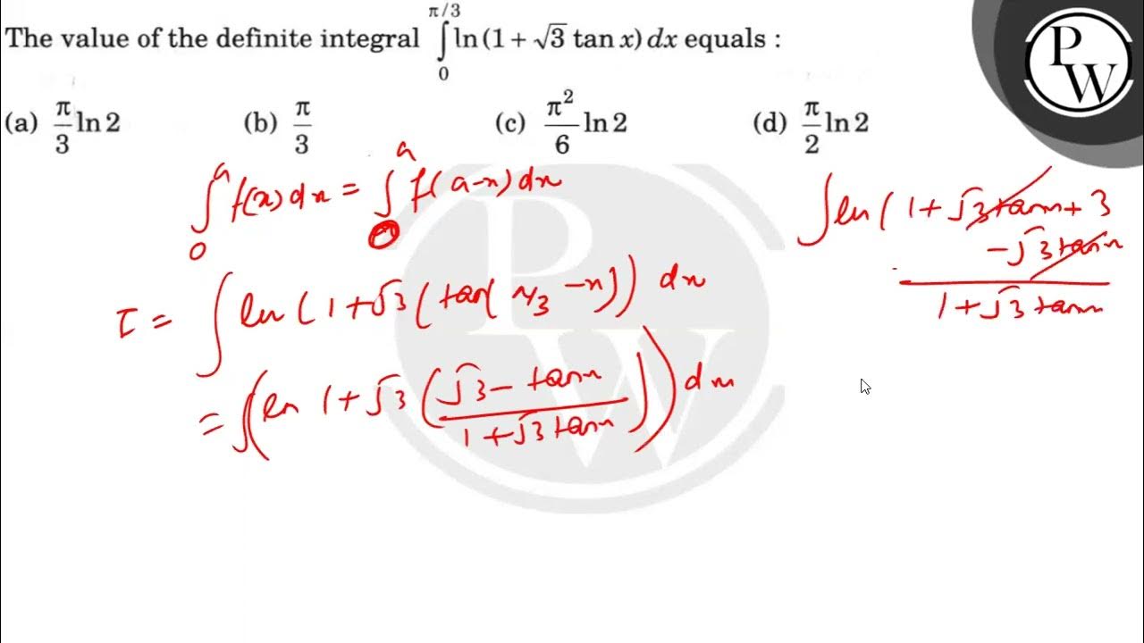 The value of the definite integral \( \int_{0}^{\pi / 3} \ln (1+\sqrt{3} \tan x) d x \) equals ...