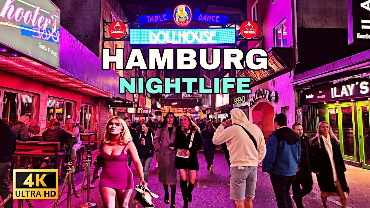 Reeperbahn Night Walk 4K HDR | Explore Hamburg’s Red-Light District ...