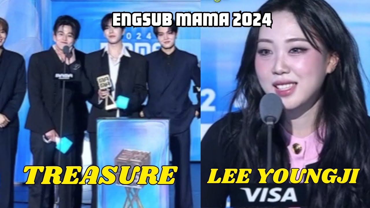 [Engsub] TREASURE - LEE YOUNGJI MAMA 2024 SPEECH - YouTube