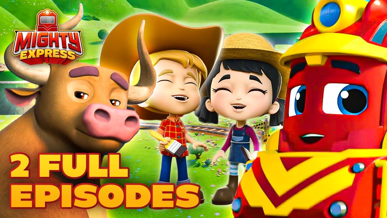 2 FULL EPISODES! 🚂 Mighty Express SEASON 4 🚂 - Mighty Express Official ...