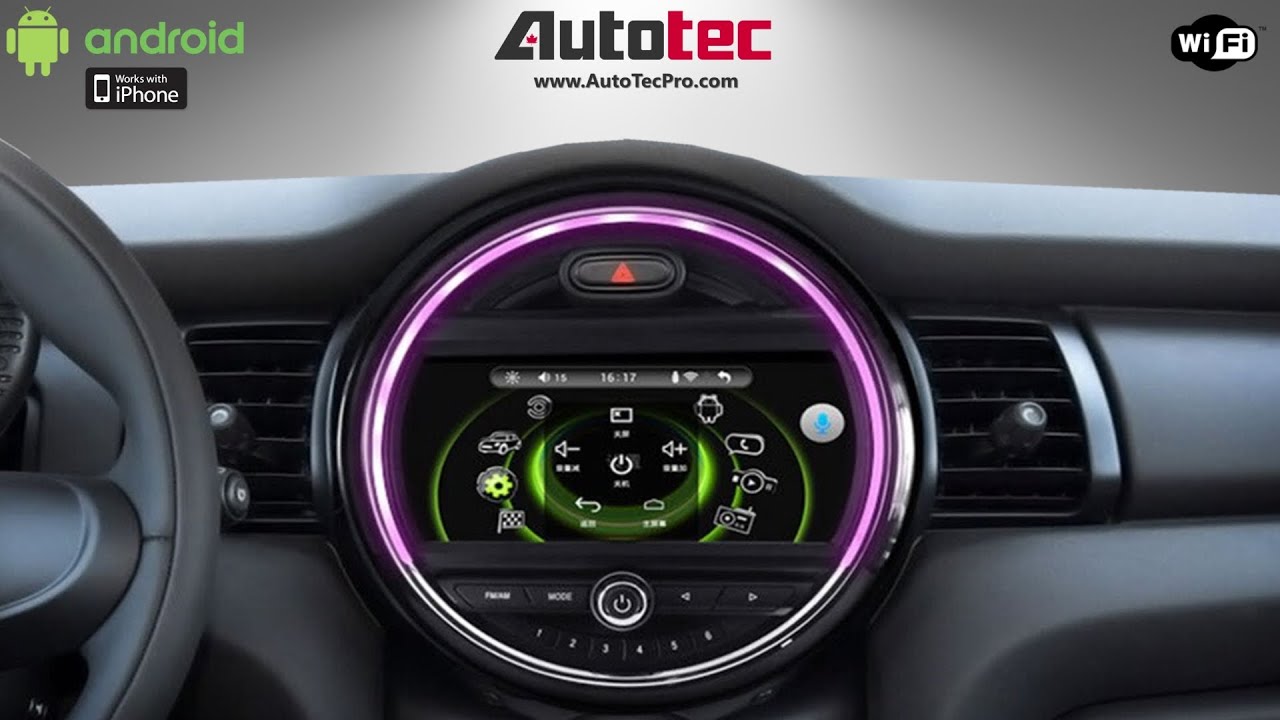 AutoTecPro MINI Cooper Android Screen Navigation CarPlay Android Auto ...