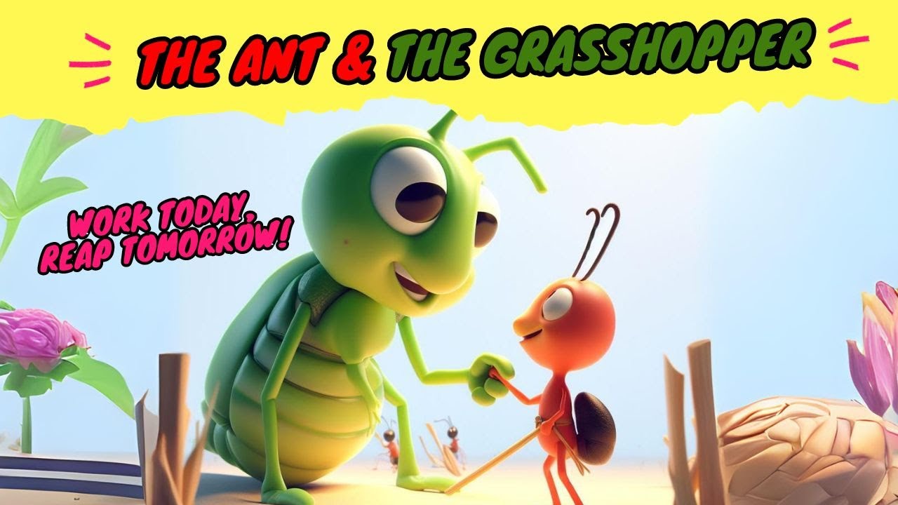 The Ant and The Grasshopper | Bedtime Stories in English, Story for ...