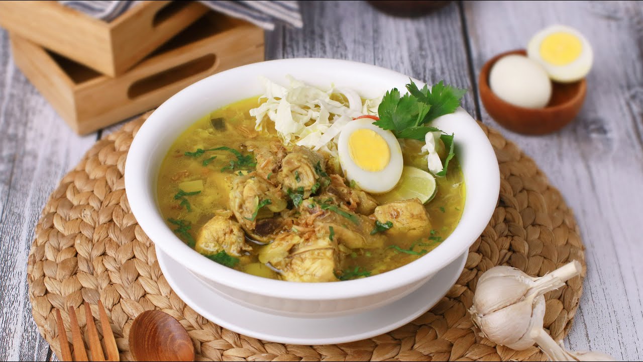 Soto Ayam Simple - Resep Simple Soto Ayam - YouTube