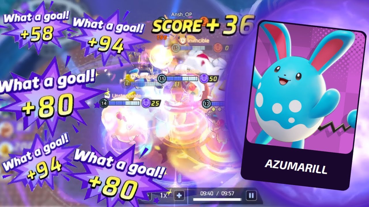 Pokémon UNITE Azumarill Gameplay - YouTube