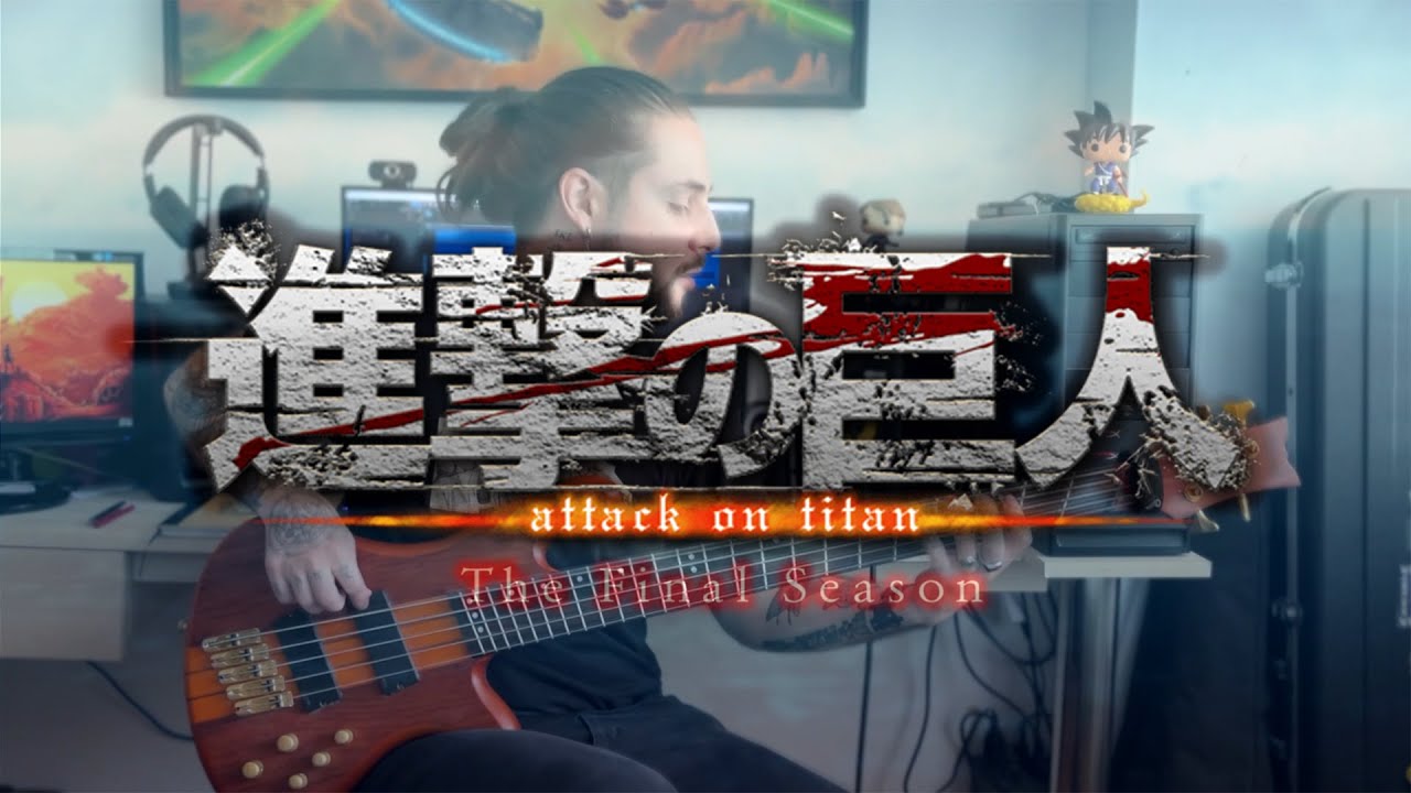 【進撃の巨人 OP】SiM - The Rumbling (Bass Cover) - YouTube