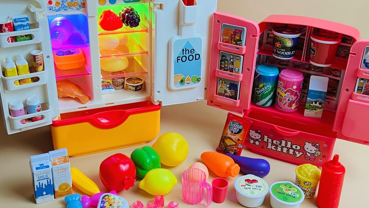 24 Minutes Satisfying with Unboxing 2 Magic Refrigerator Playset| Toys ...