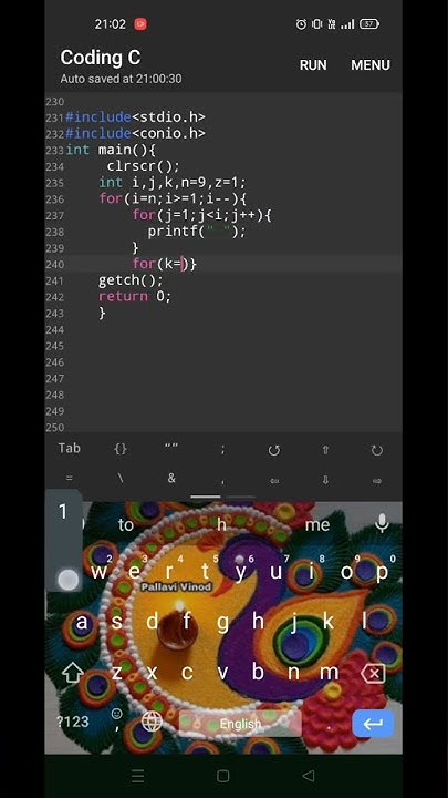 Basic Pattern Tutorial Using C Language C Program #short #coding #cwm #css - YouTube