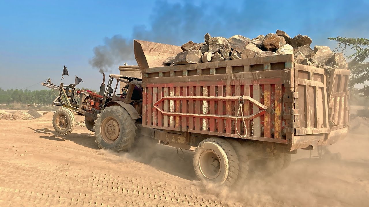 Amazing Quarry Primary Rock Crushing Machine Working || Setisfying Rock ...
