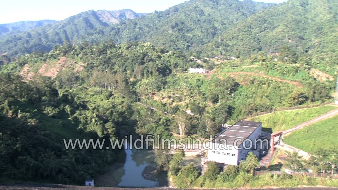 Doyang hydro electric dam and plant in Nagaland - YouTube