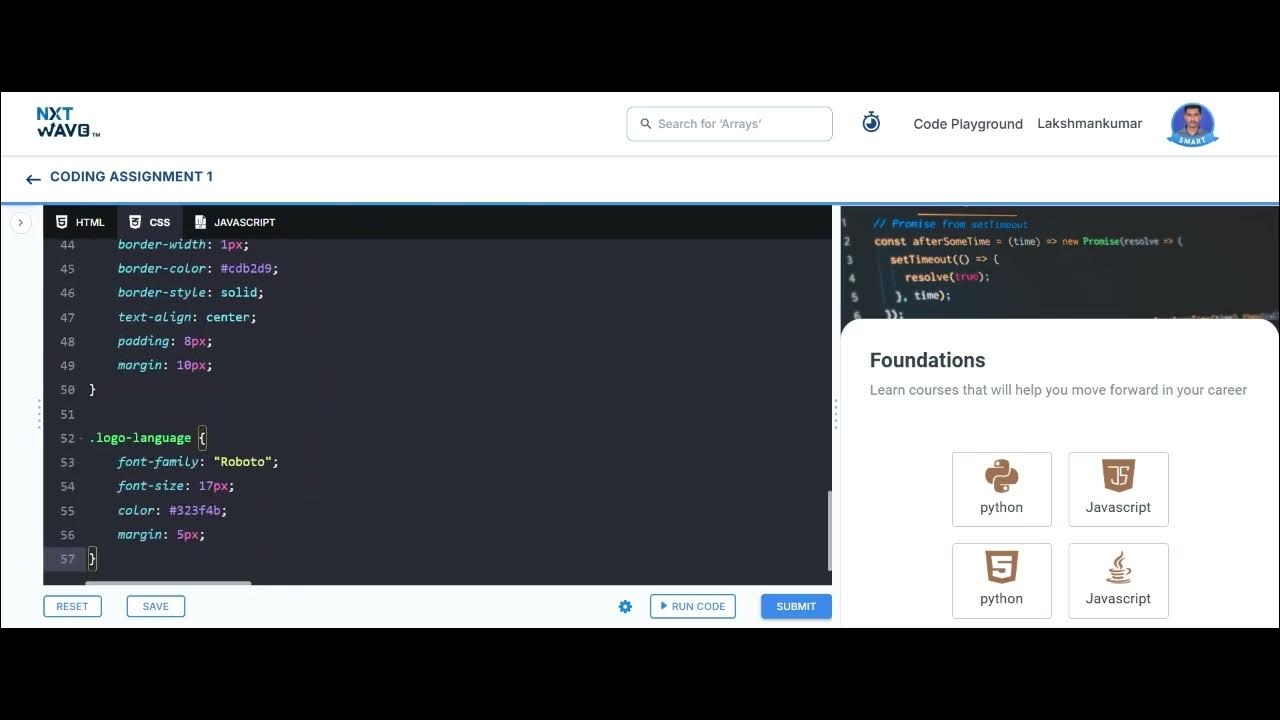 Coding Assignment 1 Foundation Page - YouTube