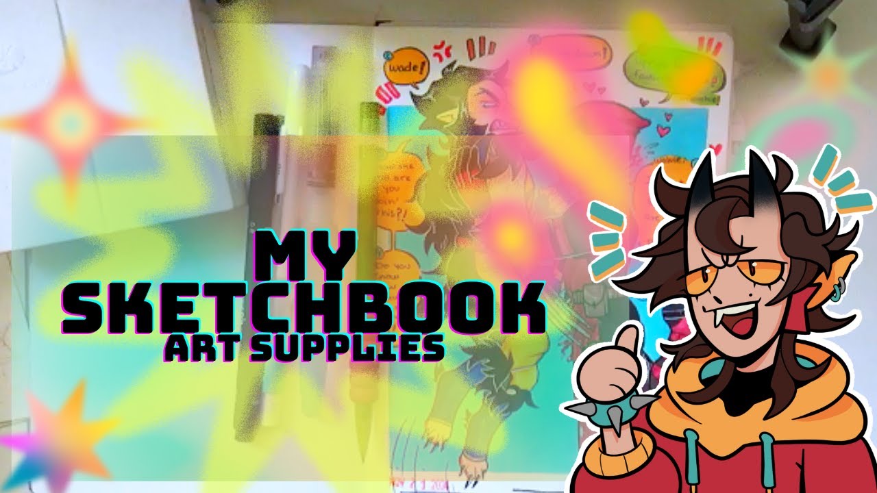 My sketchbook materials and process - YouTube