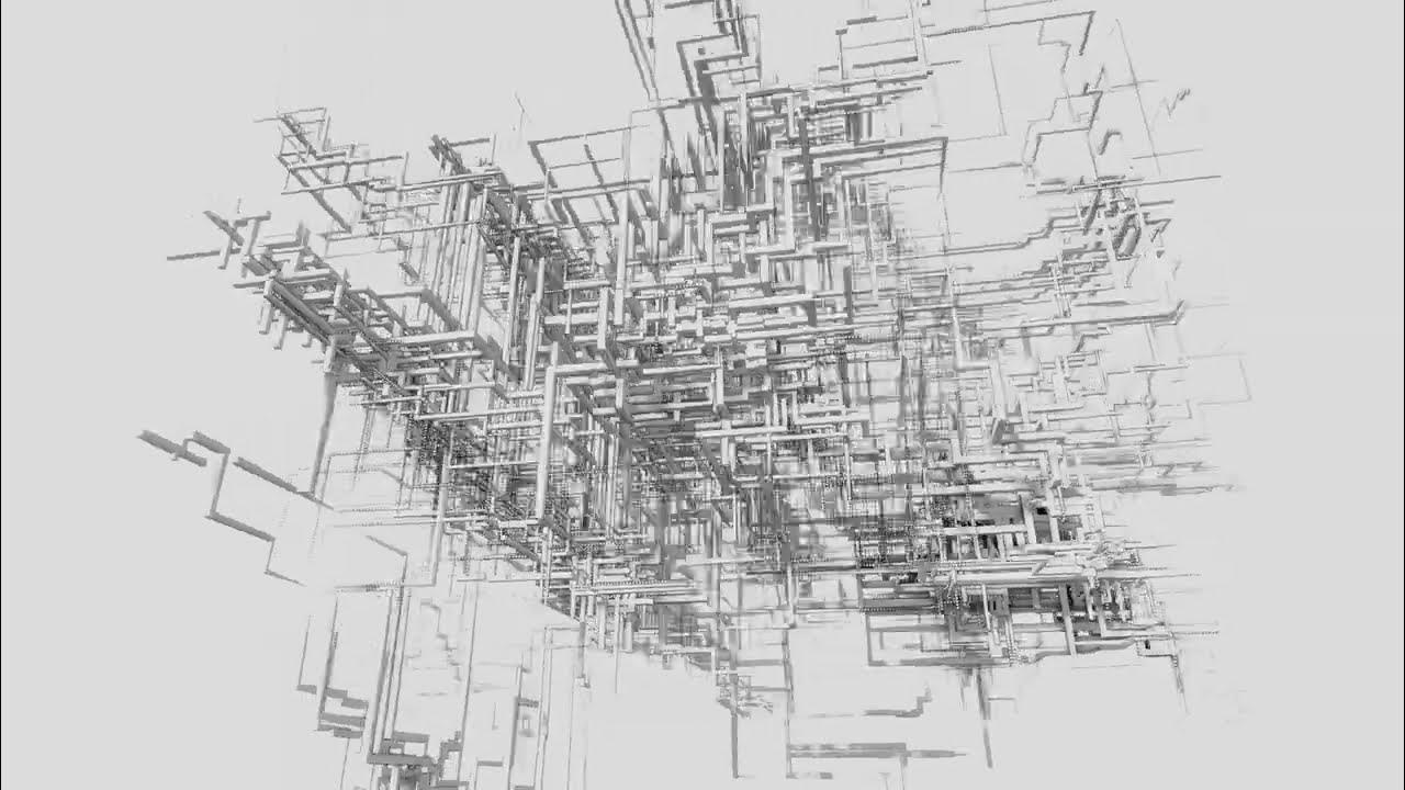 Cubic rectangular particle system with outlines, SSAO and fog in vvvv | 4K UHD | 60fps - YouTube