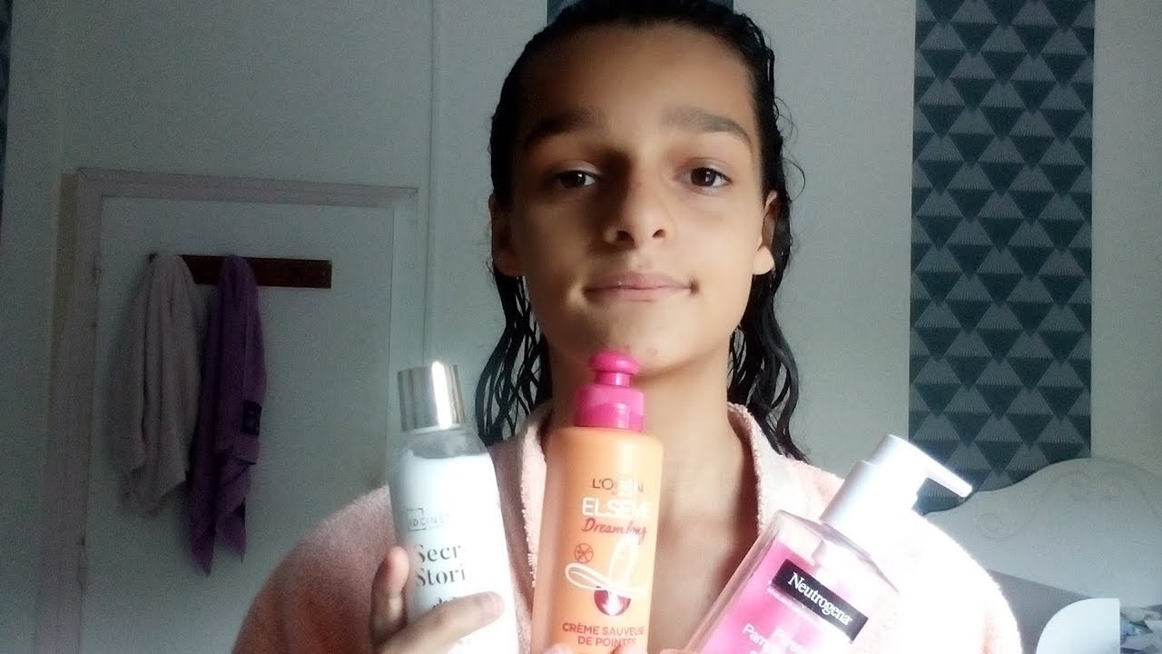 mes produits de ma night routine après la douche - YouTube