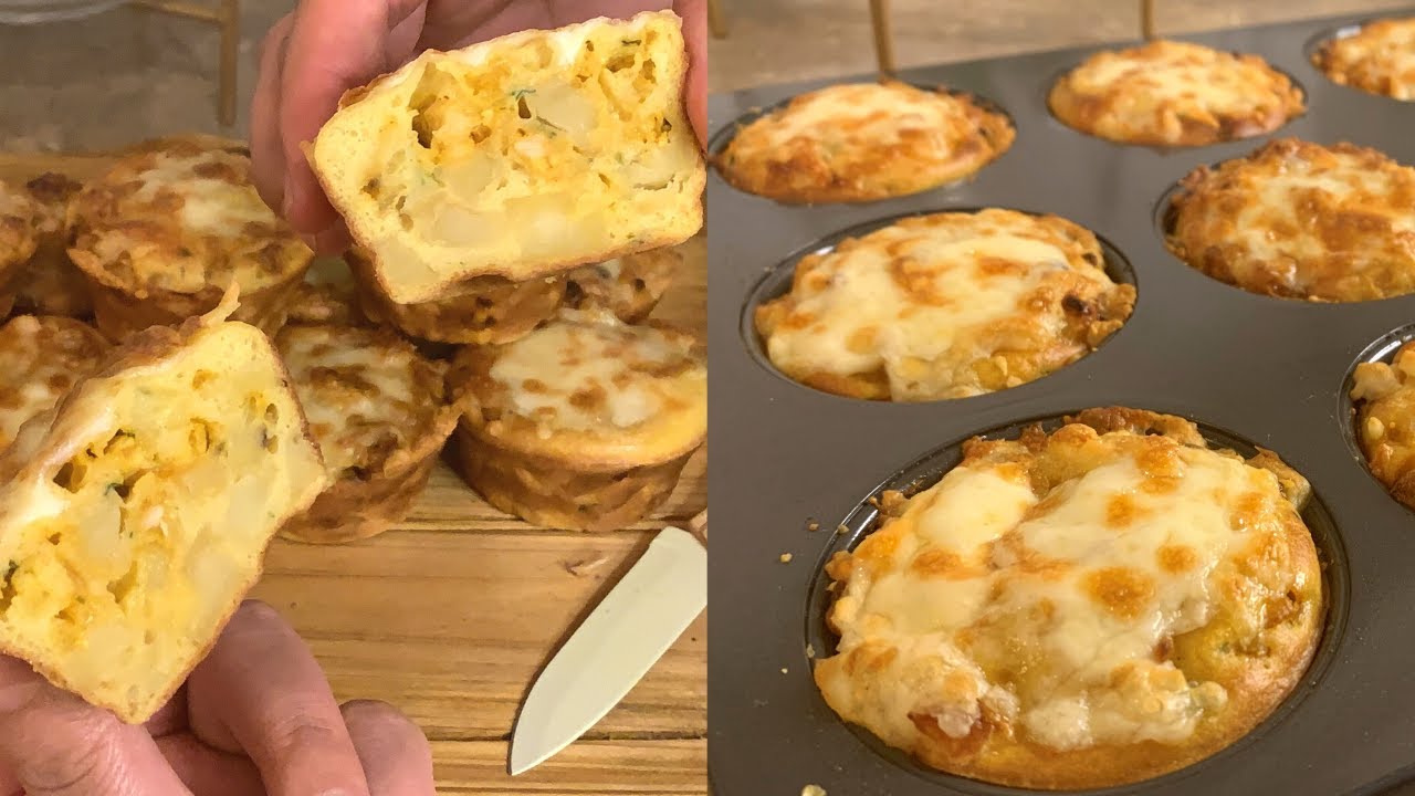 Chicken and Cheese Muffins : THE BEST | How to make chicken muffin ...