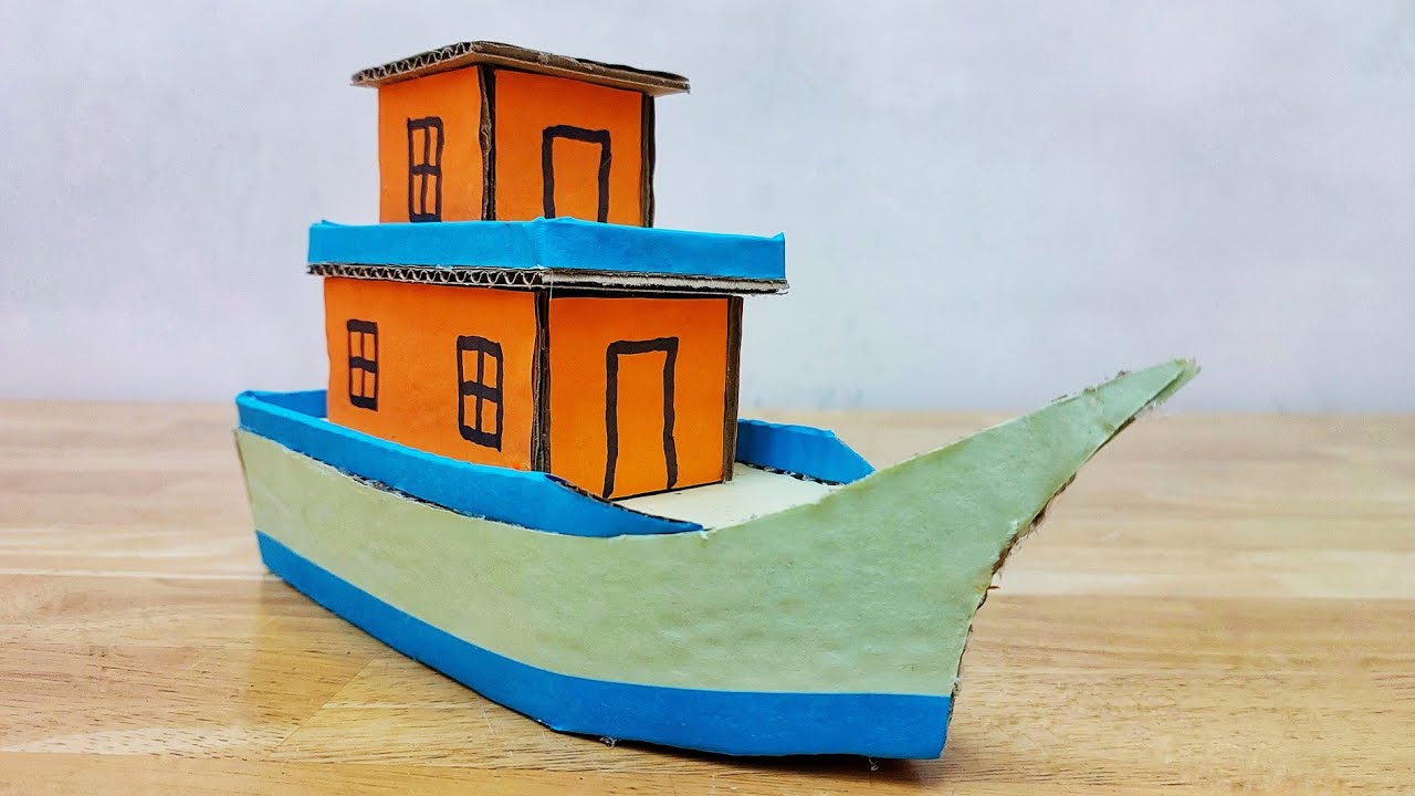 Homemade Cardboard Boat How To Make Boat With Cardboard YouTube homemade-cardboard-boat-how-to-make-boat-with-cardboard-youtube