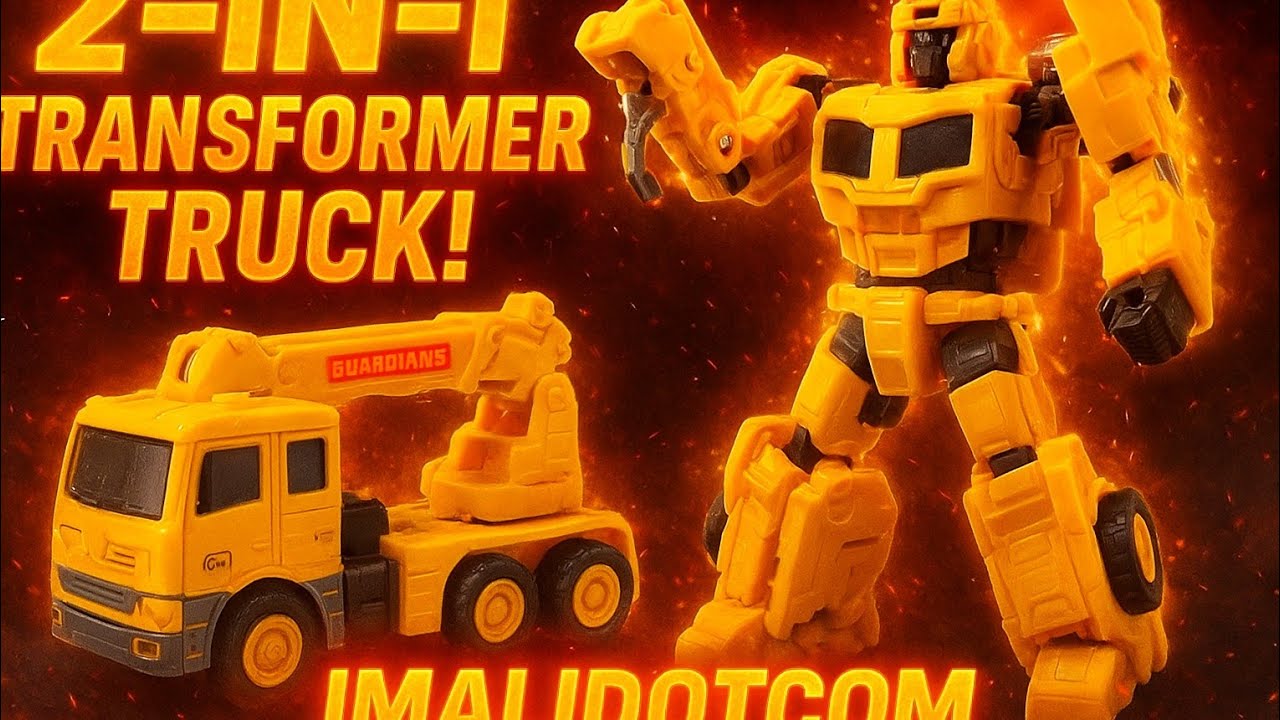 🚧 Epic Transformer Crane Truck Toy 🤖 2-in-1 Robot Deformation Hero ...