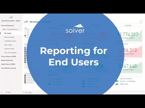 Solver Reporting & Analysis- User Overview of Software - YouTube