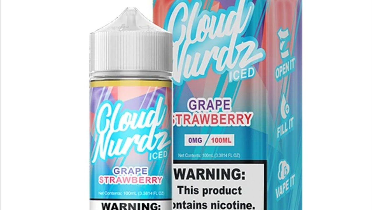Cloud Nurdz Grape Strawberry Ice Vape Juice Review VoA (michael and ...