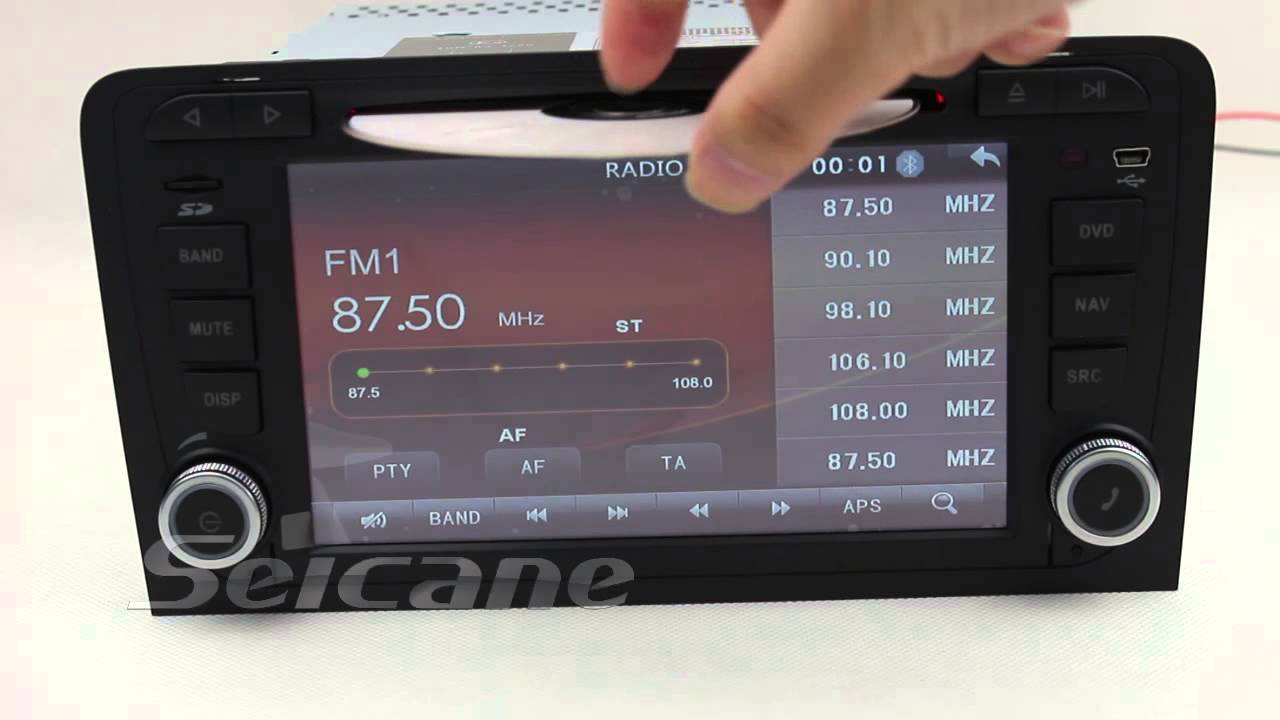 Audi A3 radio,Audi A3 gps with touch screen - YouTube