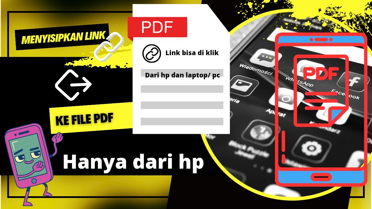 Cara Menyisipkan atau Menautkan Link ke File Pdf dari hp | mudah dan ...