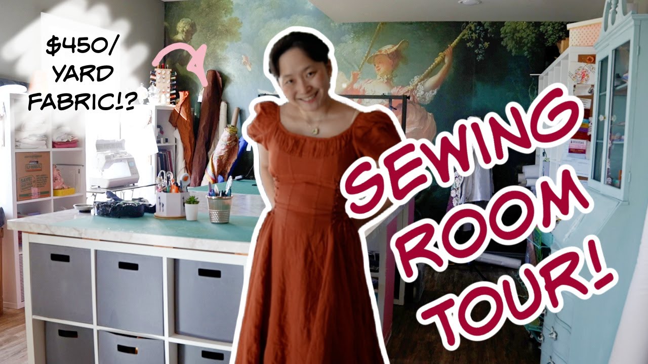 My Dream Sewing Room Tour and How I Set It Up. (Also let's look at my ...