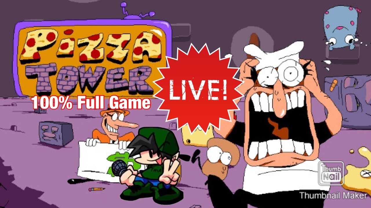 Pizza Tower 100% Full Game (Live) - YouTube
