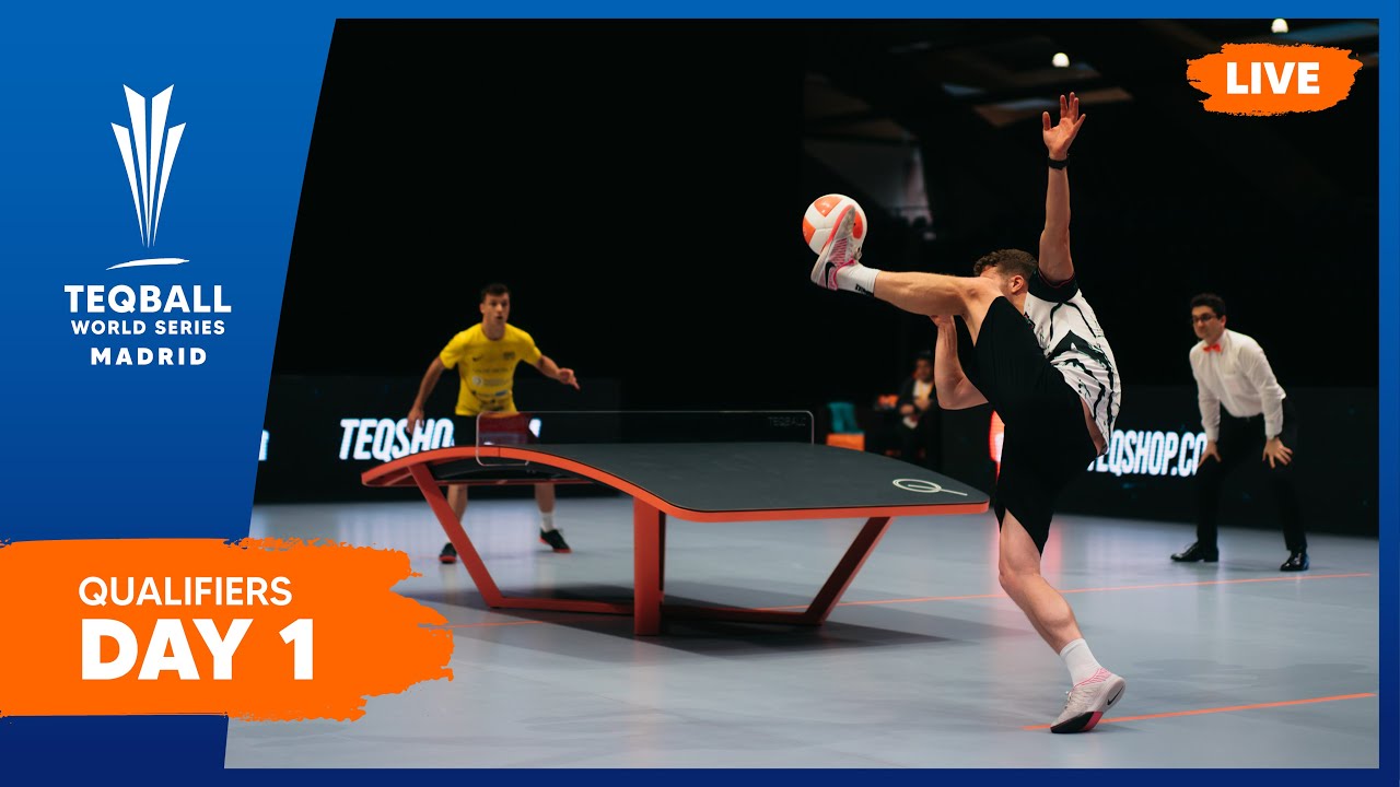 LIVE - Teqball World Series - Madrid | Day 1 - YouTube