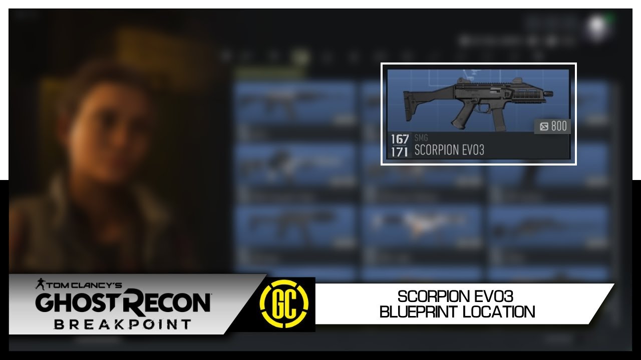 Scorpion Evo3 Blueprint Location | Ghost Recon Breakpoint - YouTube