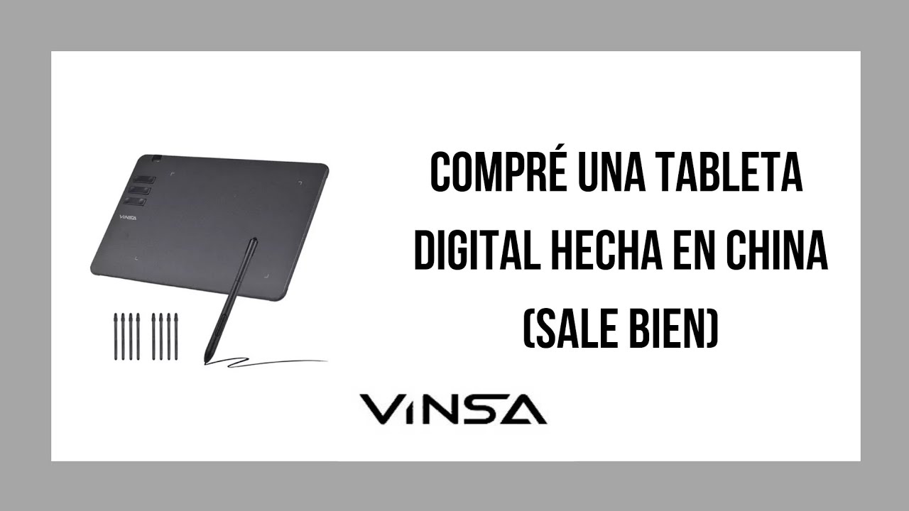 Vinsa T605 Tableta Digital | Review & Umboxing humilde - YouTube