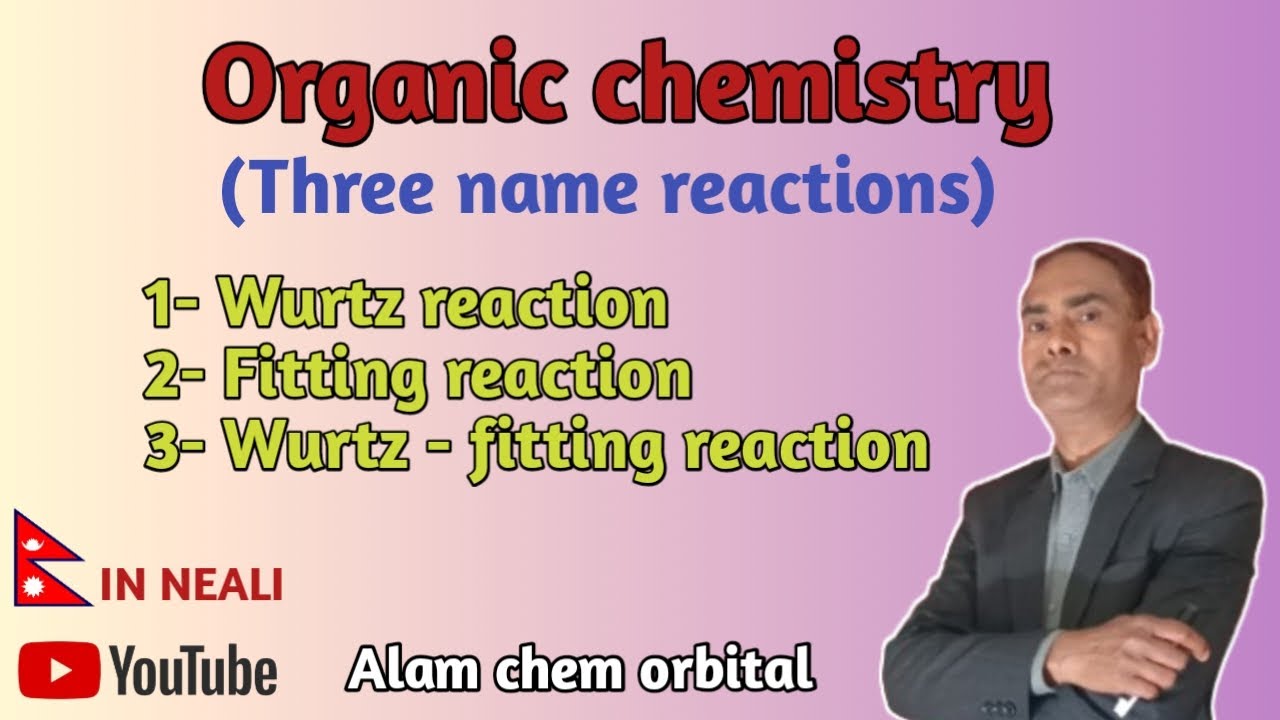 (Three name reactions)Wurtz reaction | fitting reaction | wurtz ...