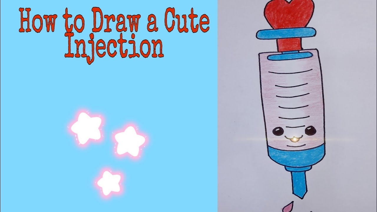 How to Draw a Cute Injection #howtodraw #nanhekalakaar #easydrawings # ...