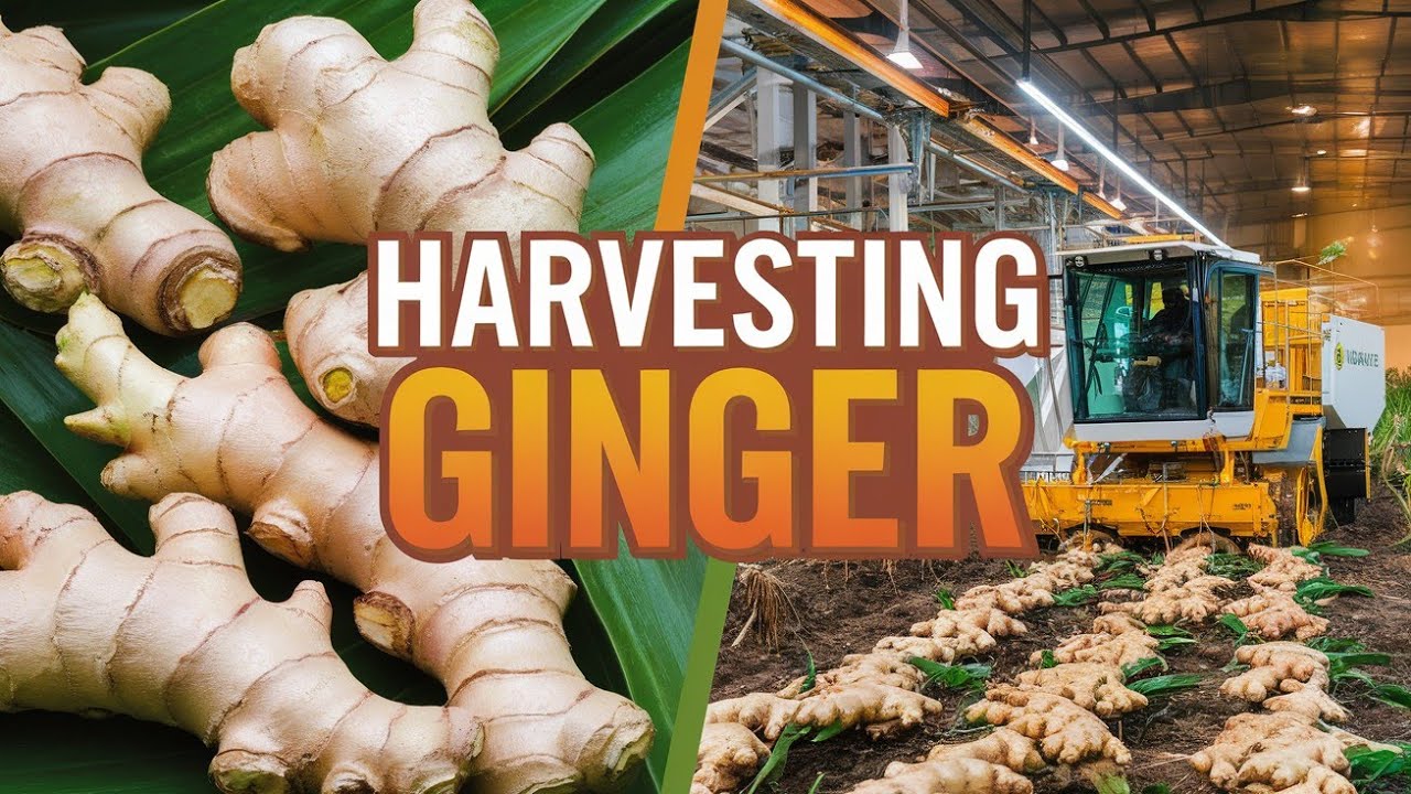 How Farmers Harvest Ginger with Modern Technology:Ginger Processing ...