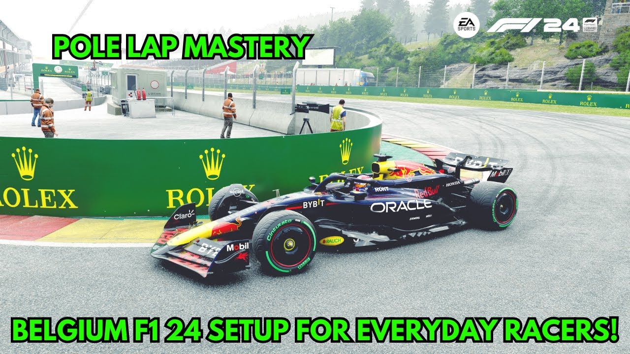 F1 24 Belgium Dry setup and Pole Lap | 100 AI Difficulty Challenge ...