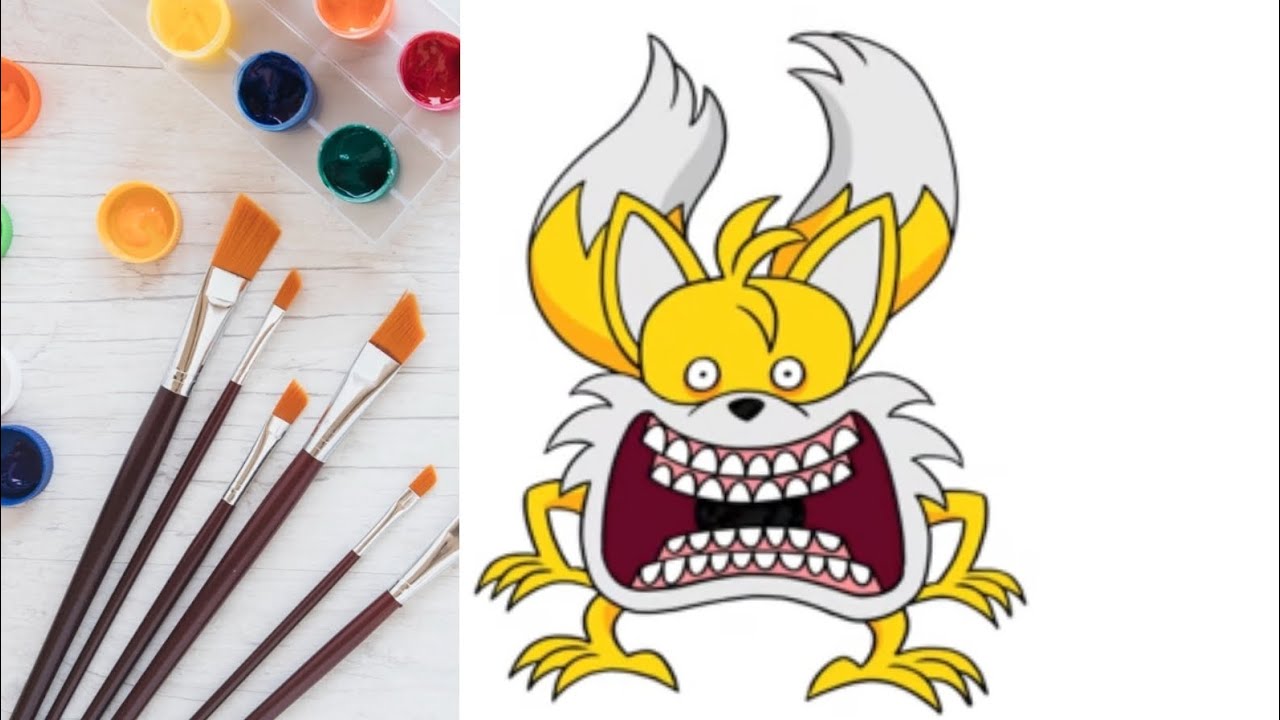 How To Draw Shin Tails | Sonic Tapes - YouTube