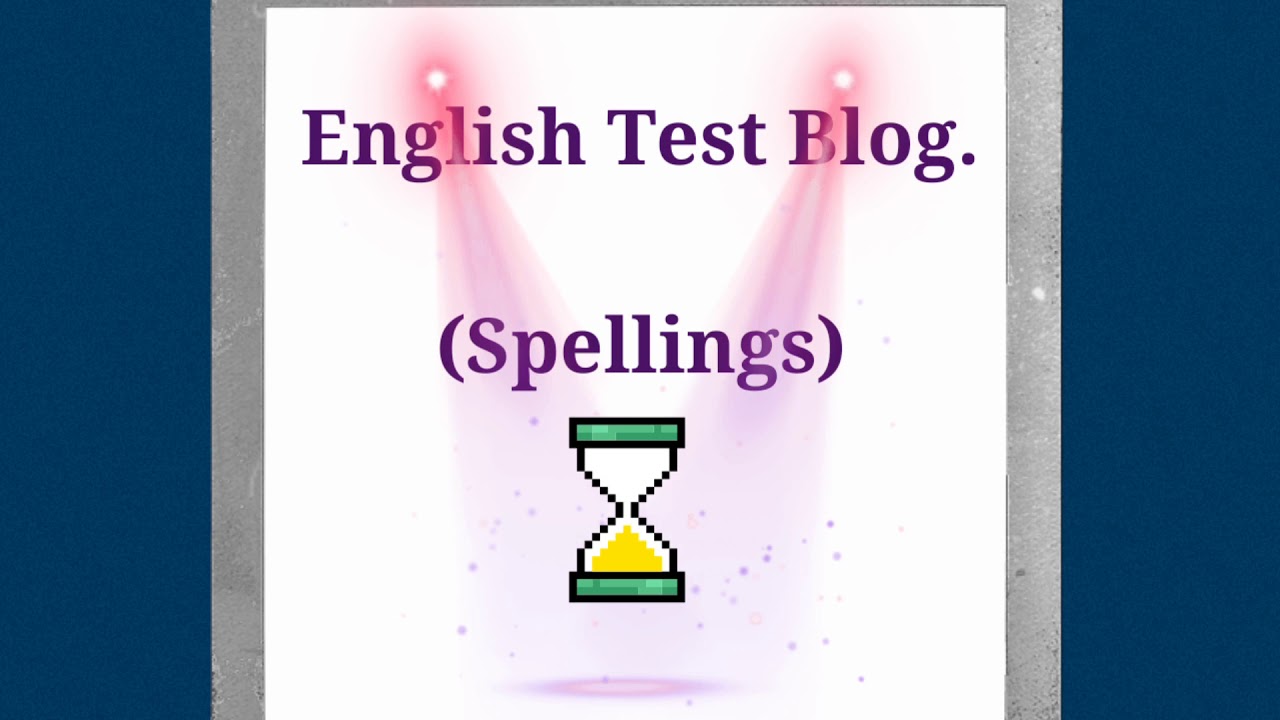English Test - YouTube